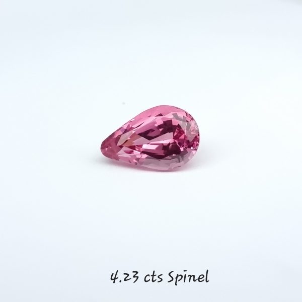 Pink Spinel Pear Shape 4.23 cts PSPIN0032 - GEMWORLD LTD
