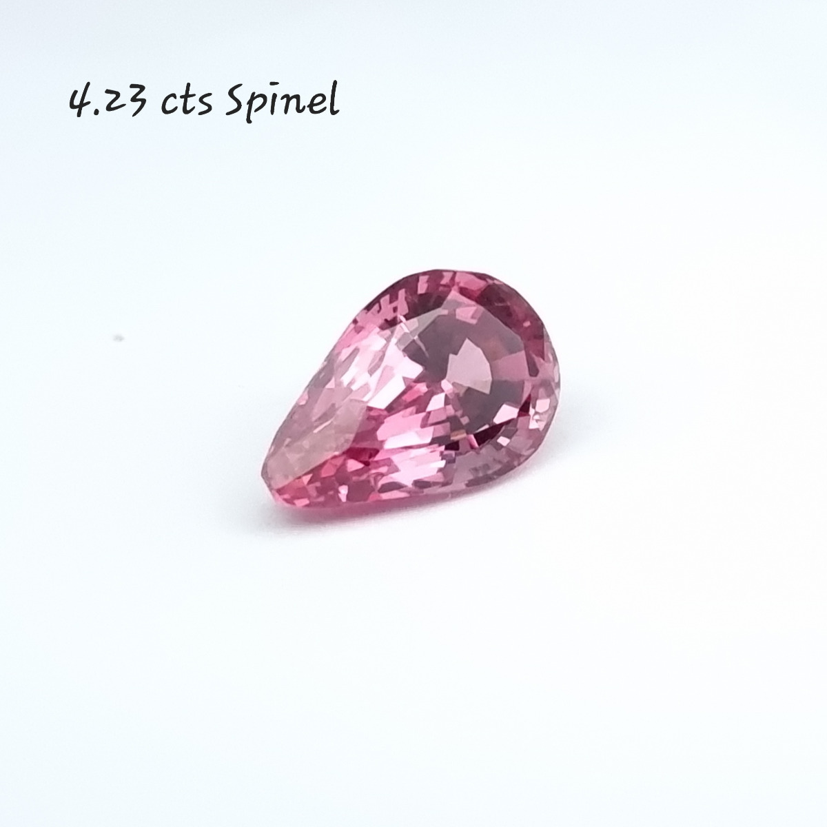 Pink Spinel Pear Shape 4.23 cts PSPIN0032 - GEMWORLD LTD
