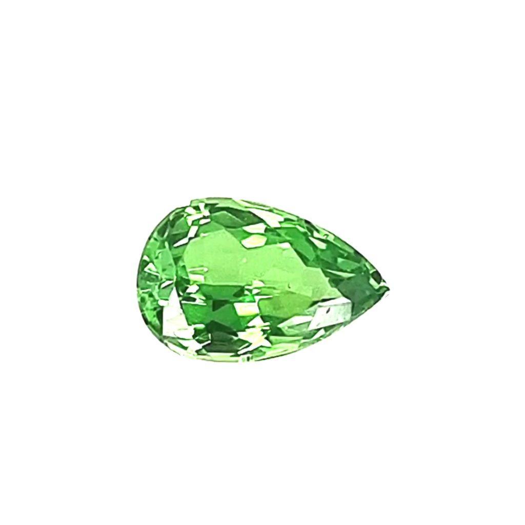 Tzavorite / Green Garnet 4.02 ct Pear Shape Tzvo 27 - GEMWORLD LTD