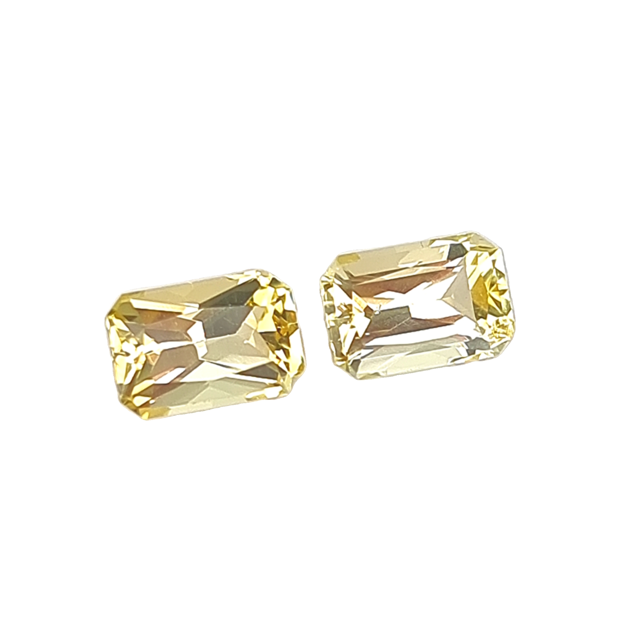 5.54 Cts Danburite Radiant Cut Pair Dan 8 - GEMWORLD LTD