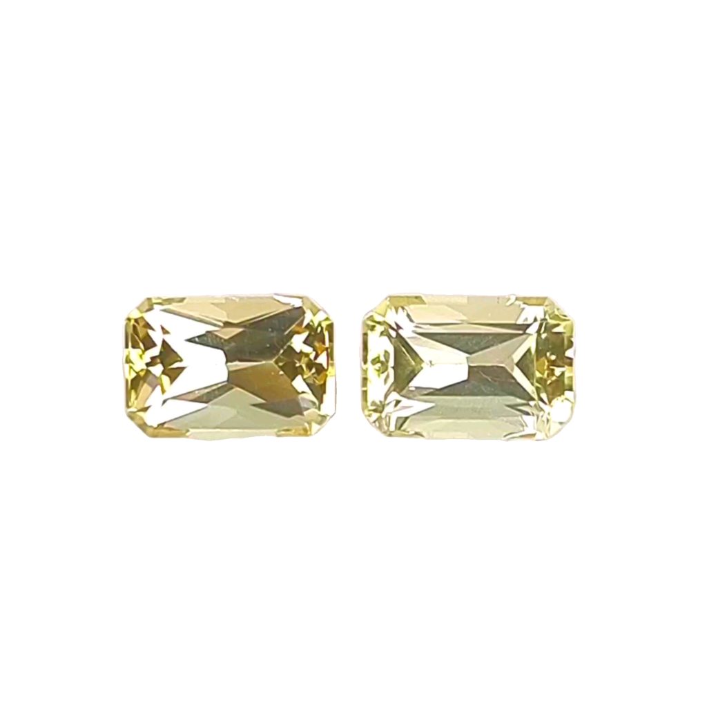 5.54 Cts Danburite Radiant Cut Pair Dan 8 - GEMWORLD LTD
