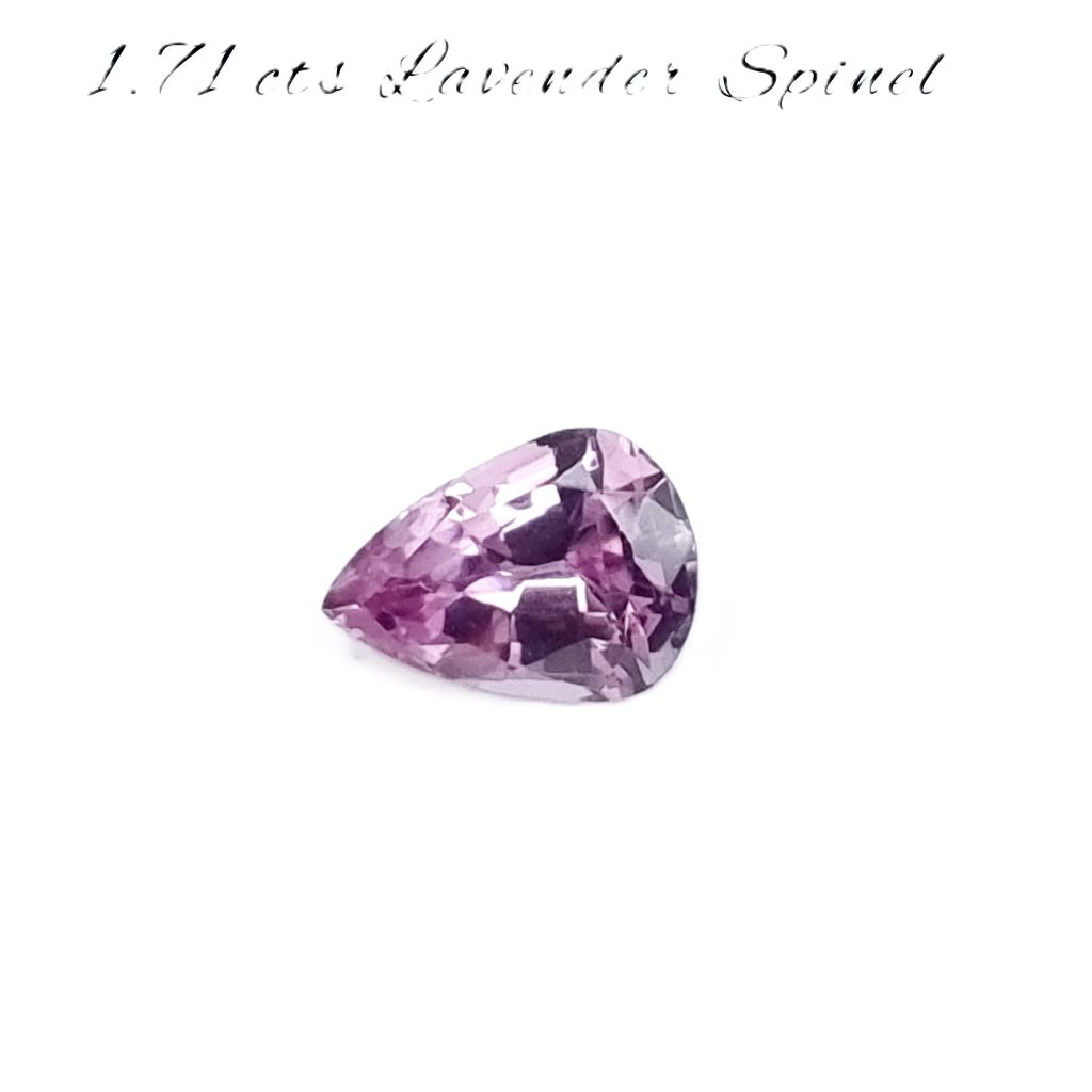 1.71 ct Lavender Spinel Pear Shape FSPIN 240 - GEMWORLD LTD